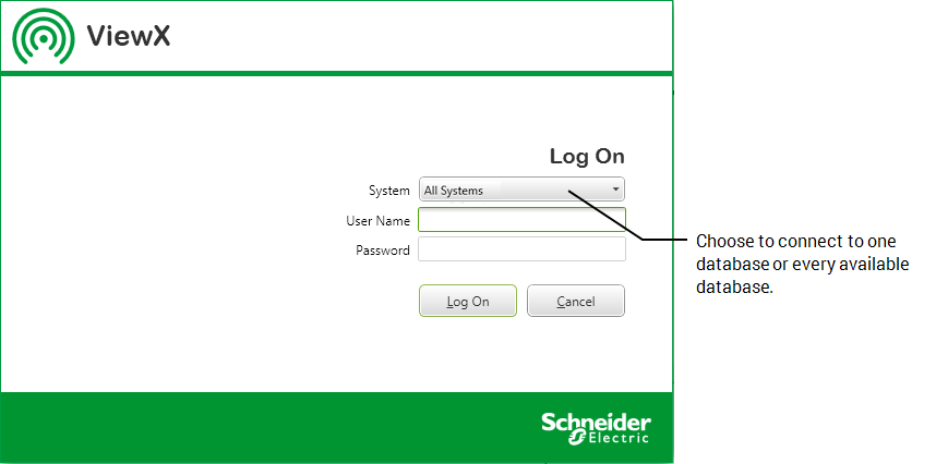 Client Administration Guide - Multiple Databases (ViewX Client - System Connections)
